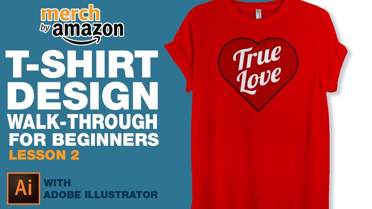 Merch By Amazon Illustrator T Shirt Design Tutorial for Beginners ...