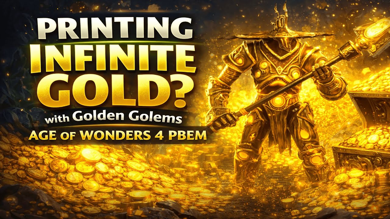 Printing Infinite Gold with Golden Golems | Age of Wonders 4 PBEM - YouTube