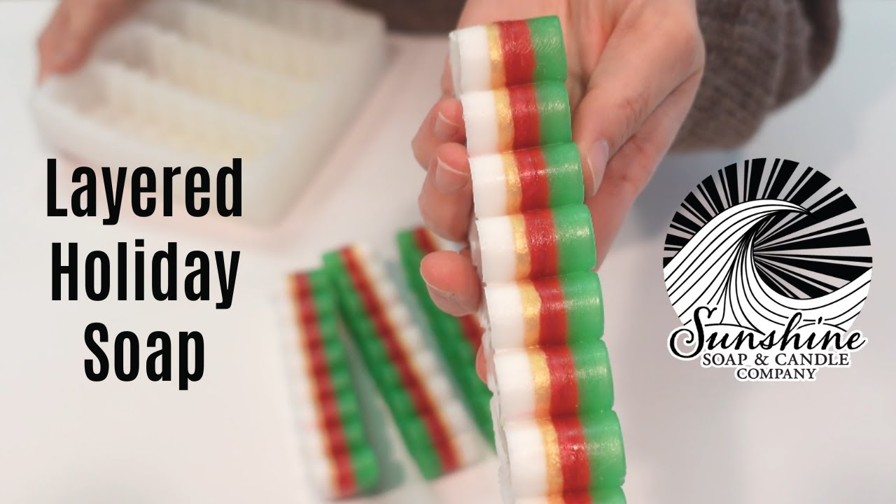 How To Make A Layered Melt and Pour Soap for the Holidays! Soap that ...