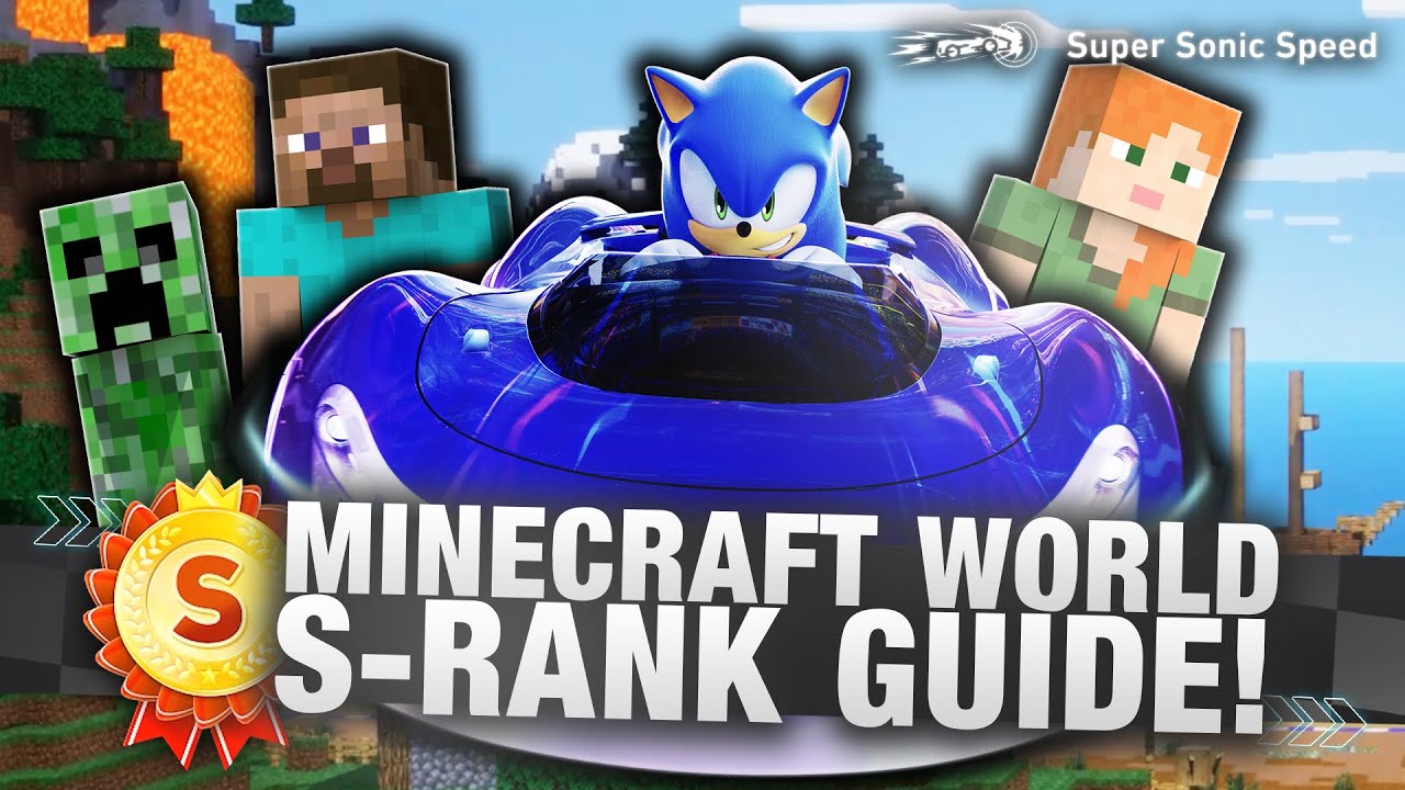 Sonic Racing CrossWorlds: Minecraft World Time Trial S-Rank (Super ...