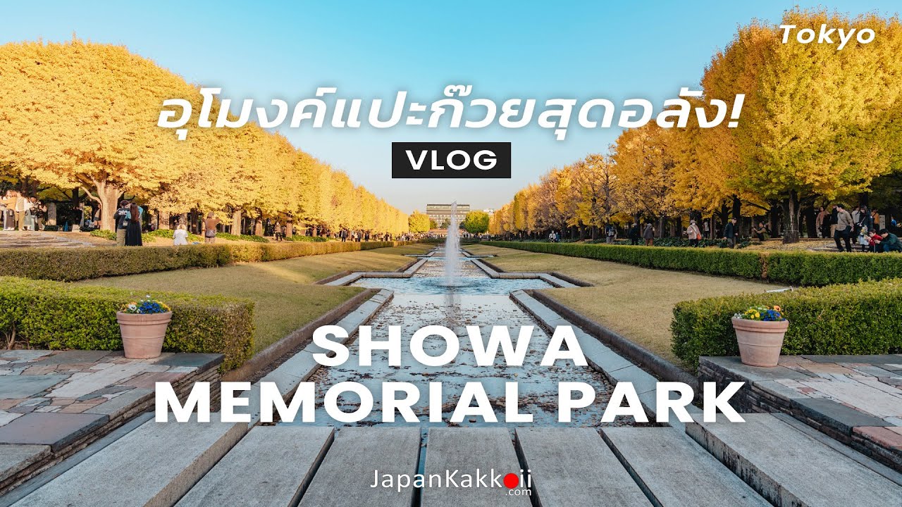 Showa Memorial Park อุโมงค์แปะก๊วยสุดอลังชานกรุงโตเกียว | VLOG - YouTube