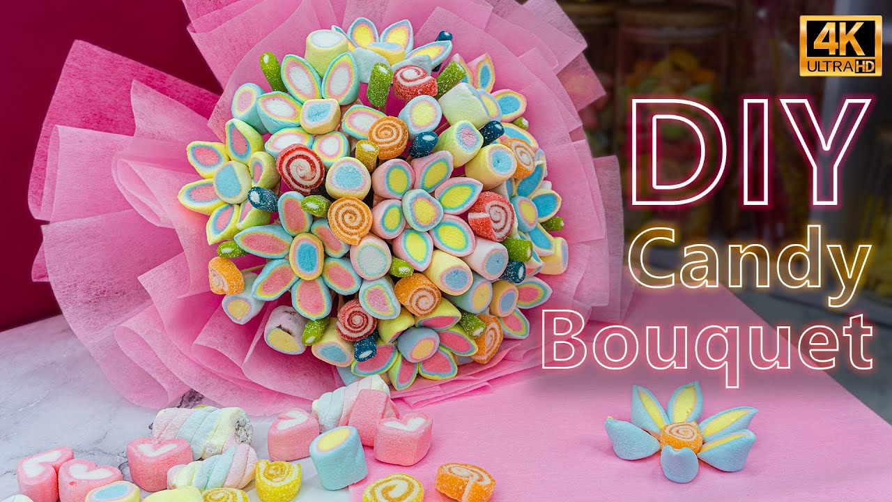 How to Make Sweets Bouquet | Candy Bouquet DIY Gift Packaging - YouTube
