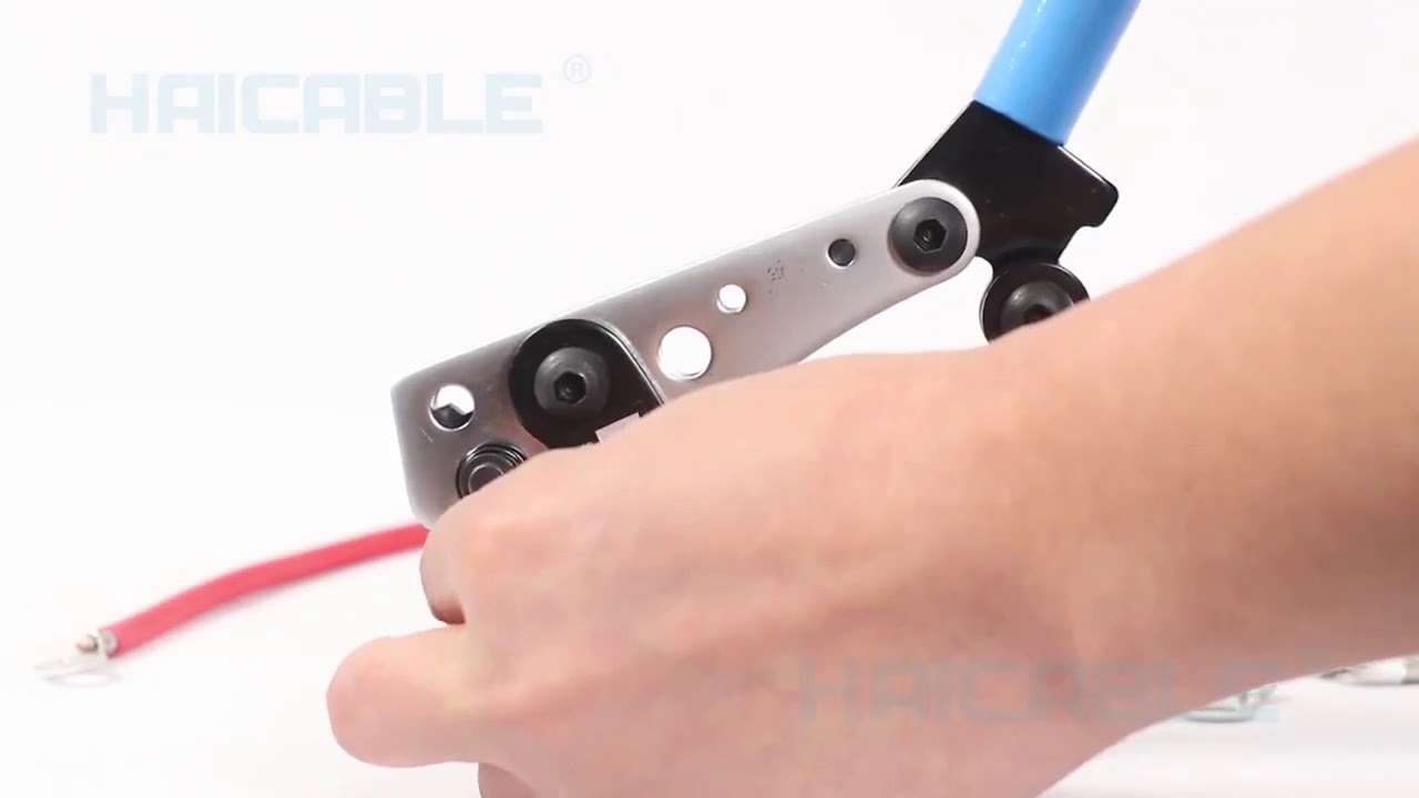 Non-insulated connectors and cable lugs Crimping Tool HX-50B - YouTube
