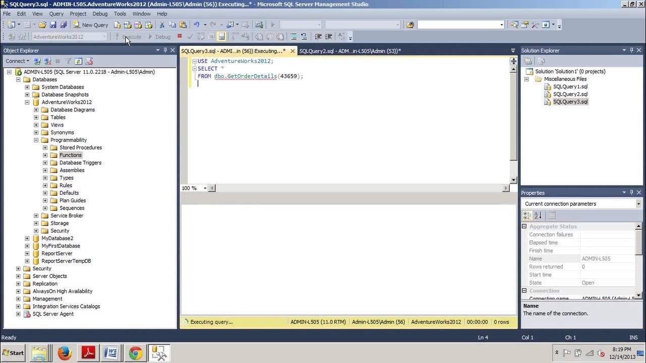 SQL Server tutorial 61: How to create an inline table-valued function ...