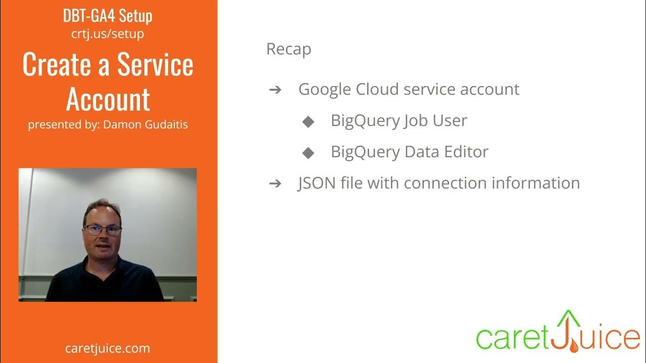 Create a Service Account for Connecting dbt to BigQuery - YouTube