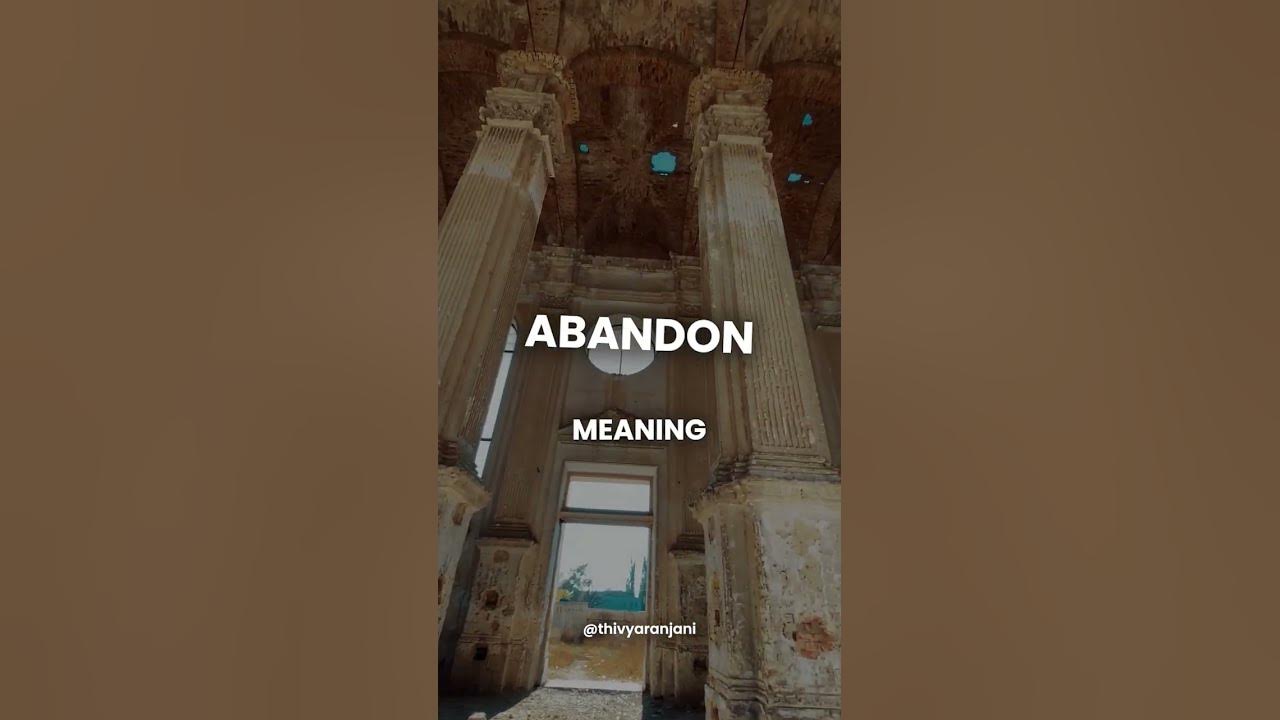 Synonym ABANDON YouTube synonym-abandon-youtube