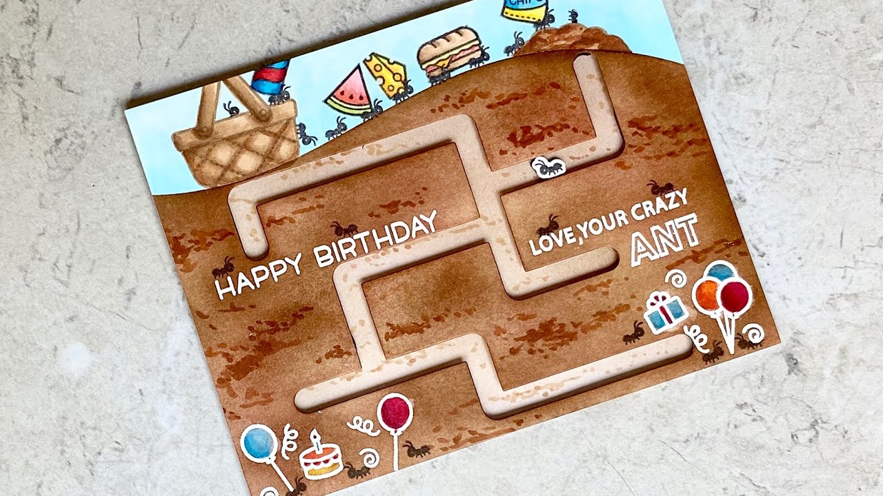 Interactive magnetic maze card - YouTube