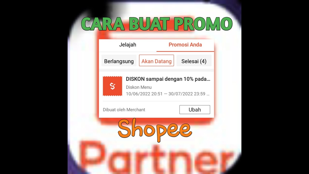 CARA BUAT PROMO DI SHOPEE FOOD BIAR BANYAK PESANAN - YouTube