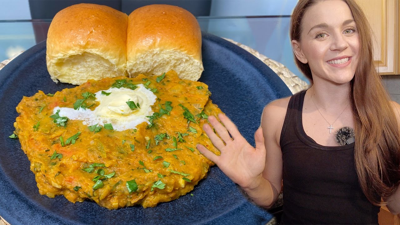 PAV BHAJI MUMBAI RECIPE!! | The KING Of INDIAN STREET FOOD!! - YouTube