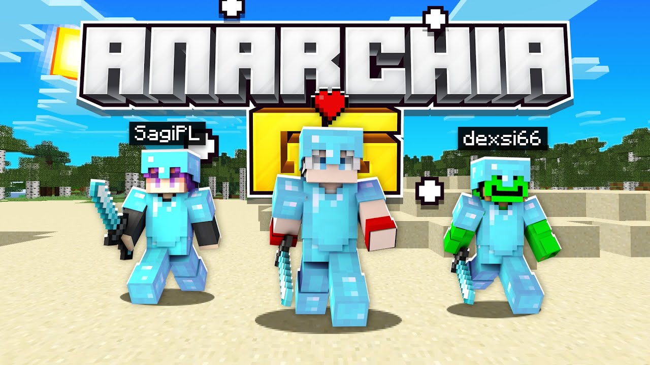 Jak MAJĄC 1 SERCE DOMINOWAŁEM GRACZY NA SERWERZE ANARCHI (ANARCHIA.GG ...