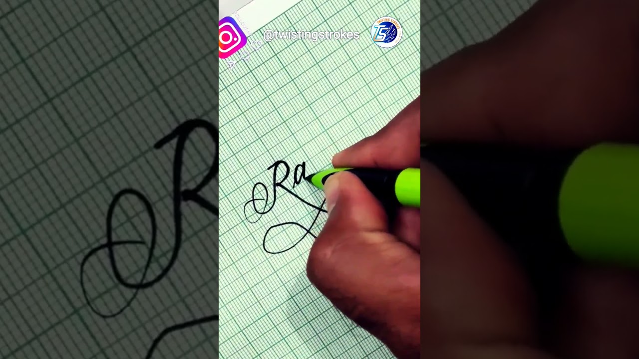 Name Art Rashi... ️🖋️ #nameart #calligraphy #cursivewriting # ...