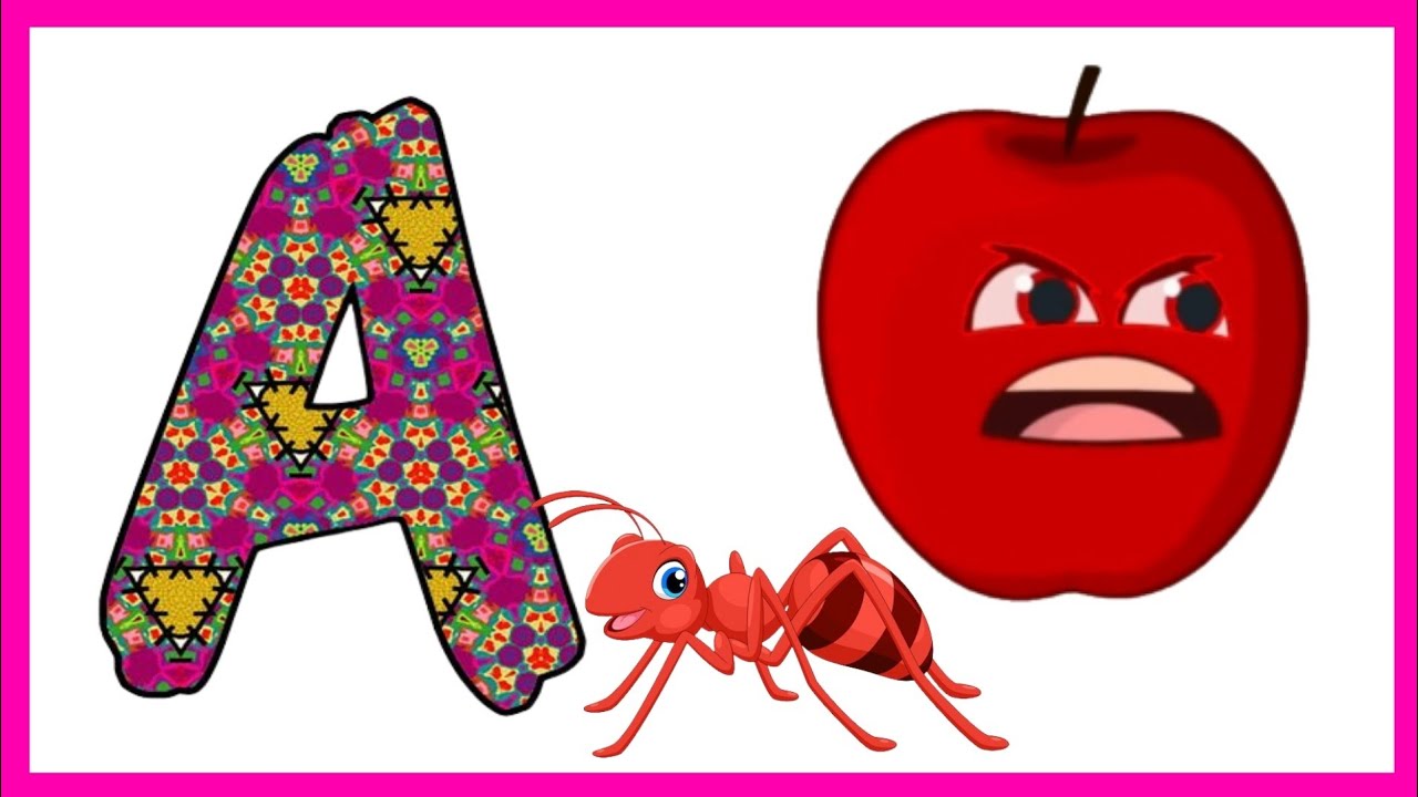 ABC Phonics Song | Phonics Song With Two Words | A For Apple,A For Ant ...