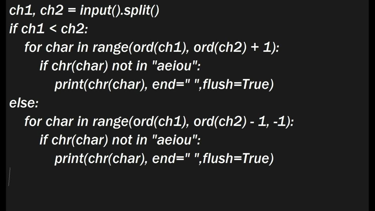 SkillRack- Daily Challenge - Consonants in Range (Program Id: 9170) 02-08-23 - YouTube