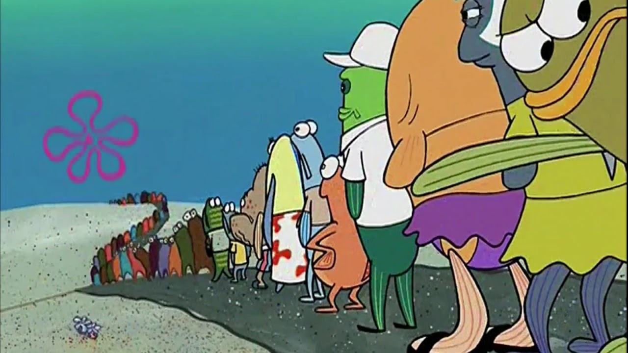 SpongeBob - Wait In Line - YouTube