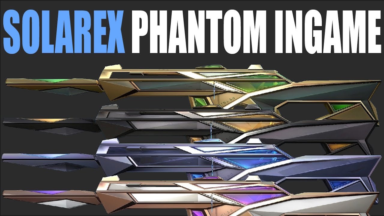 Solarex Phantom All Colors Showcase InGame | 2025 Act 3 BattlePass Skin ...