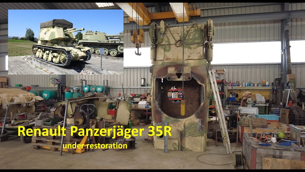 German Renault Panzerjäger 35R (Self-Propelled Anti-Tank Gun) at the ...