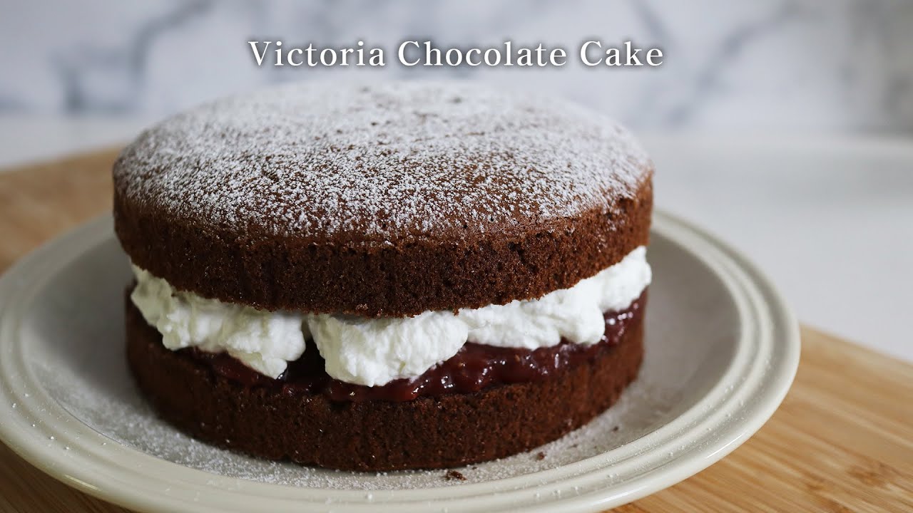 심플한 빅토리아 초콜릿 케이크 만들기 ; Victoria Chocolate Cake Recipe | SweetMiMy - YouTube