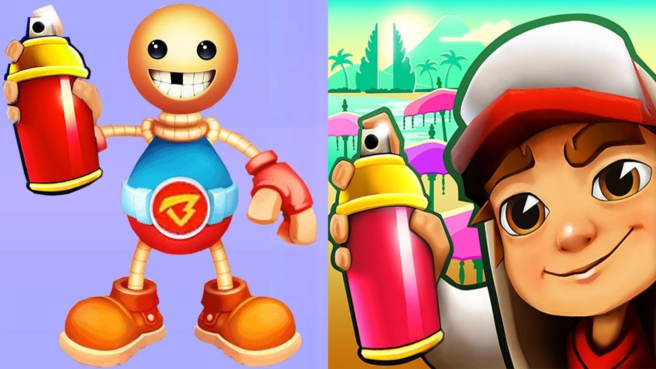 Subway Surfers 2020 Bali TAGBOT Toy Outfit vs Subway Kick BUDDY ...