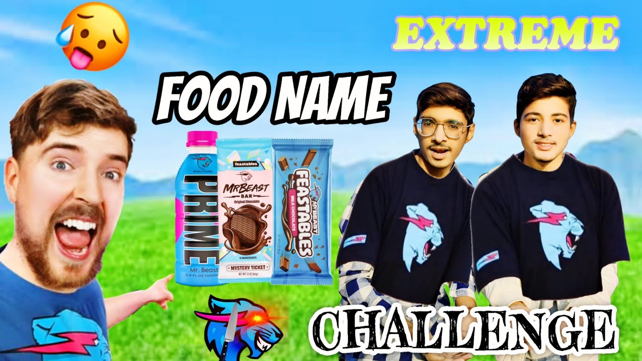 MR BEAST FOOD NAME CHALLENGE😍🔥 | SYED ALI VLOGS OFFICIAL|@MrBeast ...