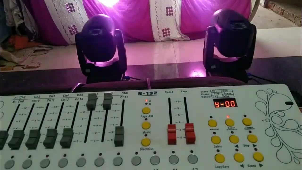 Dmx 192 me program save kaise kare sharpy light se / dmx 512 program edit - YouTube