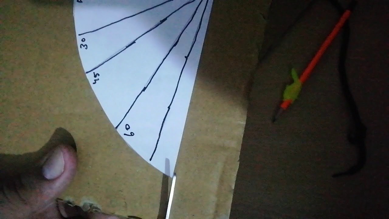 How to make a clinometer - YouTube