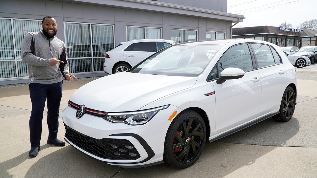 2023 Volkswagen Golf GTI SE Opal White | Video Tour with Angel - YouTube