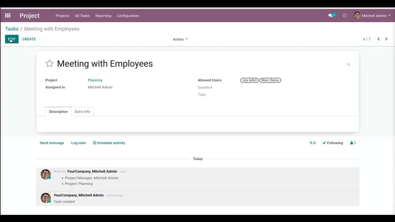 How to Assign Multiple Users to Project Task | Odoo App Feature #Project #Task #Multipleuser # ...