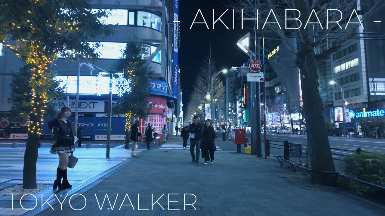 【4K】Night walk in Tokyo “Akihabara”／東京夜散歩(秋葉原) - YouTube