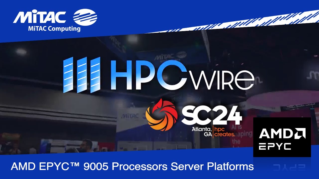 MiTAC Computing at SC24 - AMD Booth Tour (ft. HPCwire) - YouTube