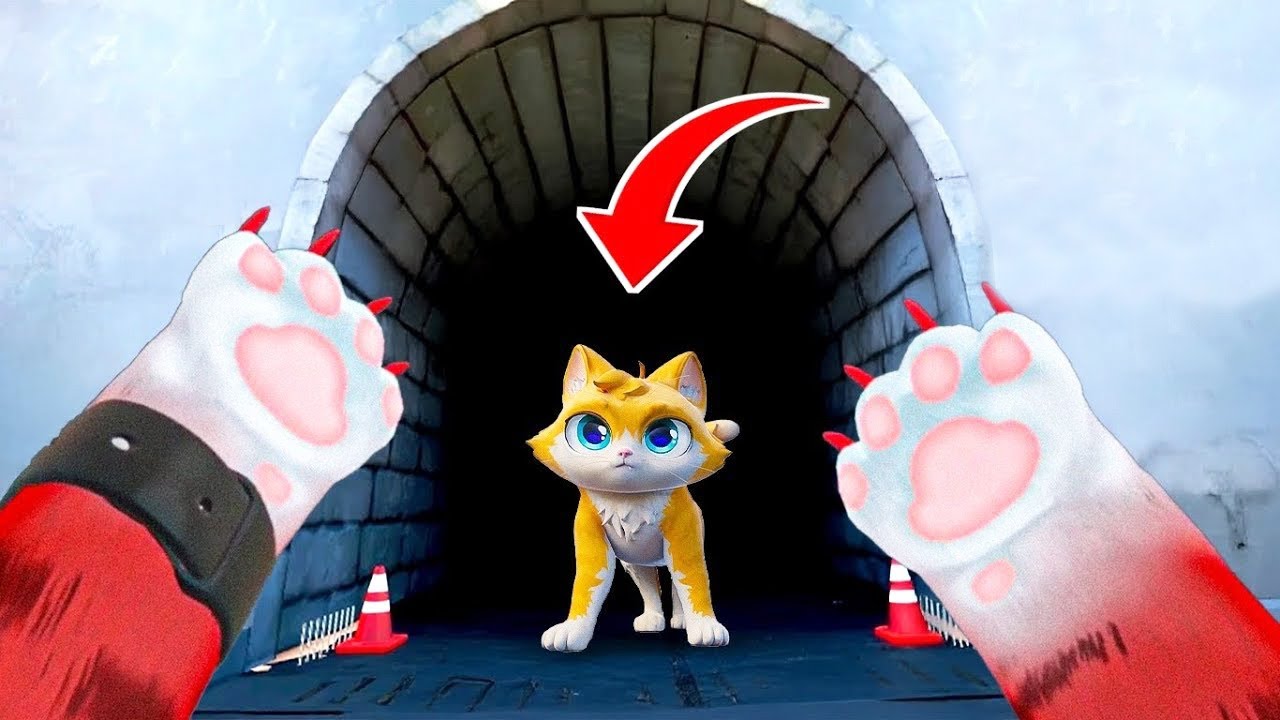 I FOUND the SECRET TUNNEL as a CAT - I Am Cat VR - YouTube