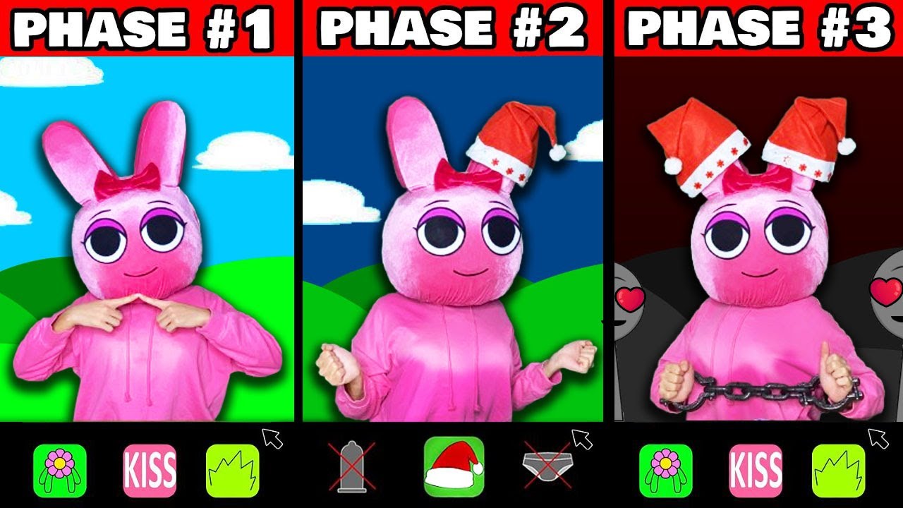 All Phases of SUS PINKI in New Incredibox Sprunki 2: From Phase 1 to ...