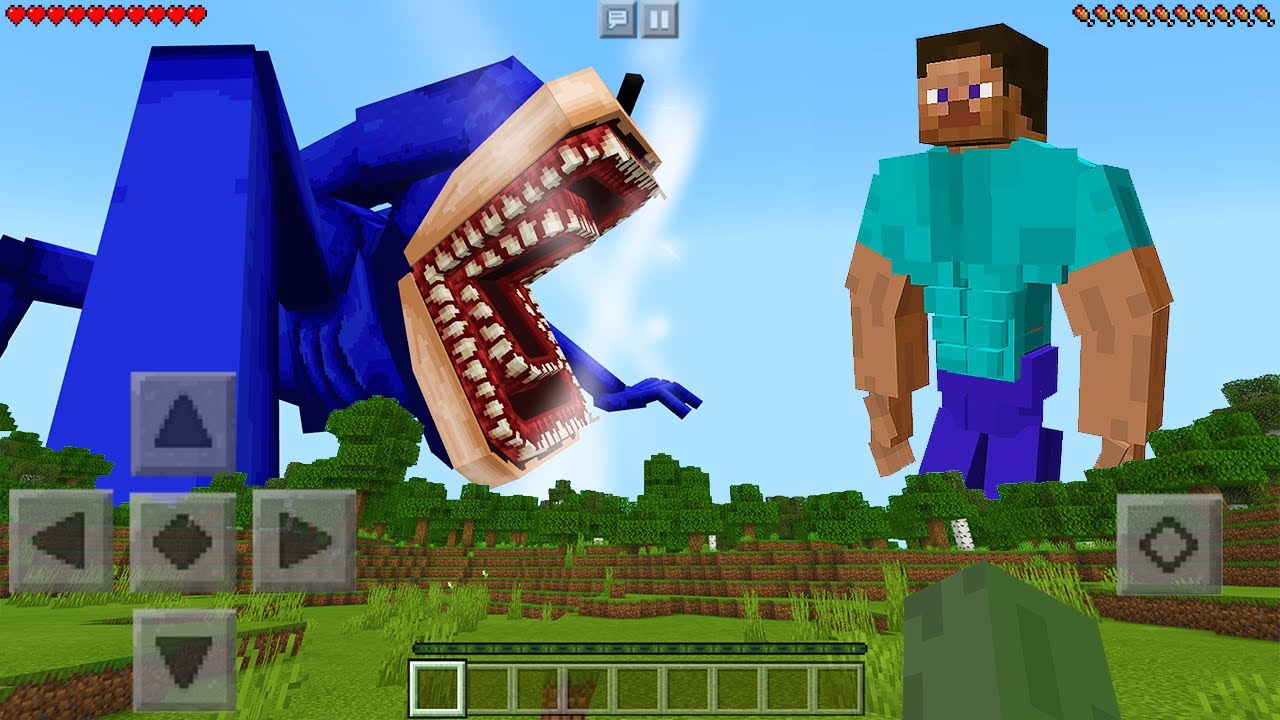 I Found NEW SHIN SONIC vs MUTANT STEVE in Minecraft Pocket Edition ...