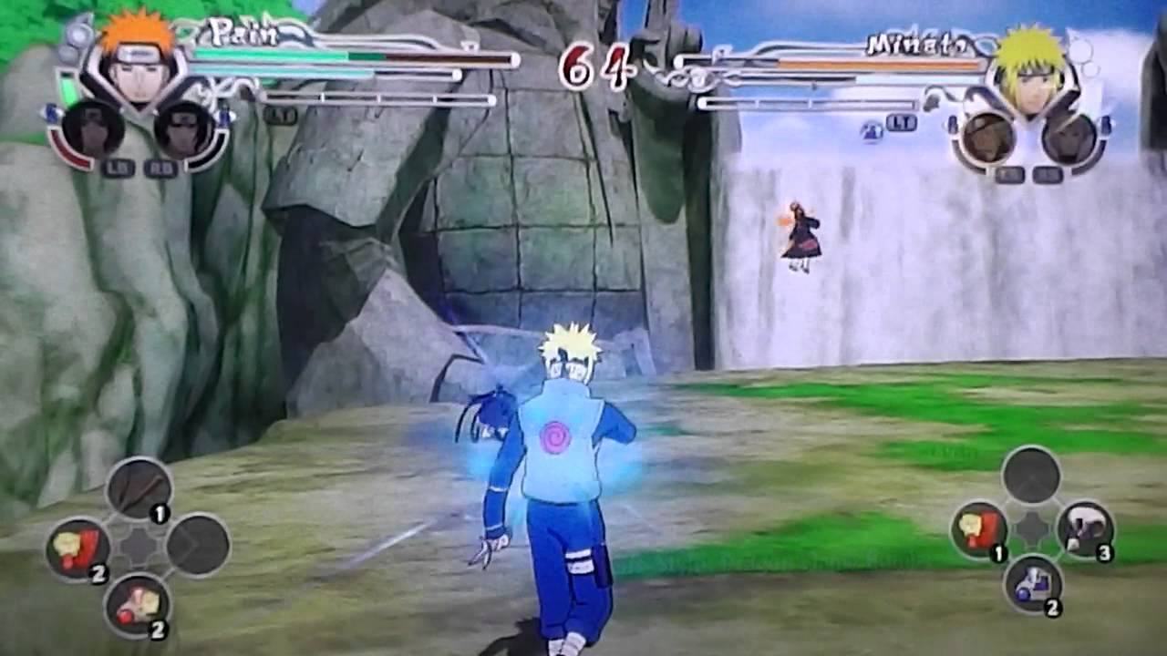 Naruto UNSG Pein VS. Minato (Jonin) [Team] Rinne six Paths - YouTube