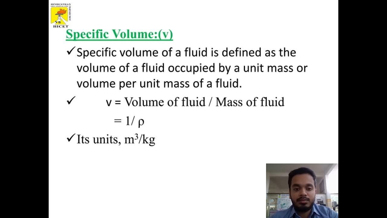 Fluid Mechanics - Fluid Properties and flow characteristics - YouTube
