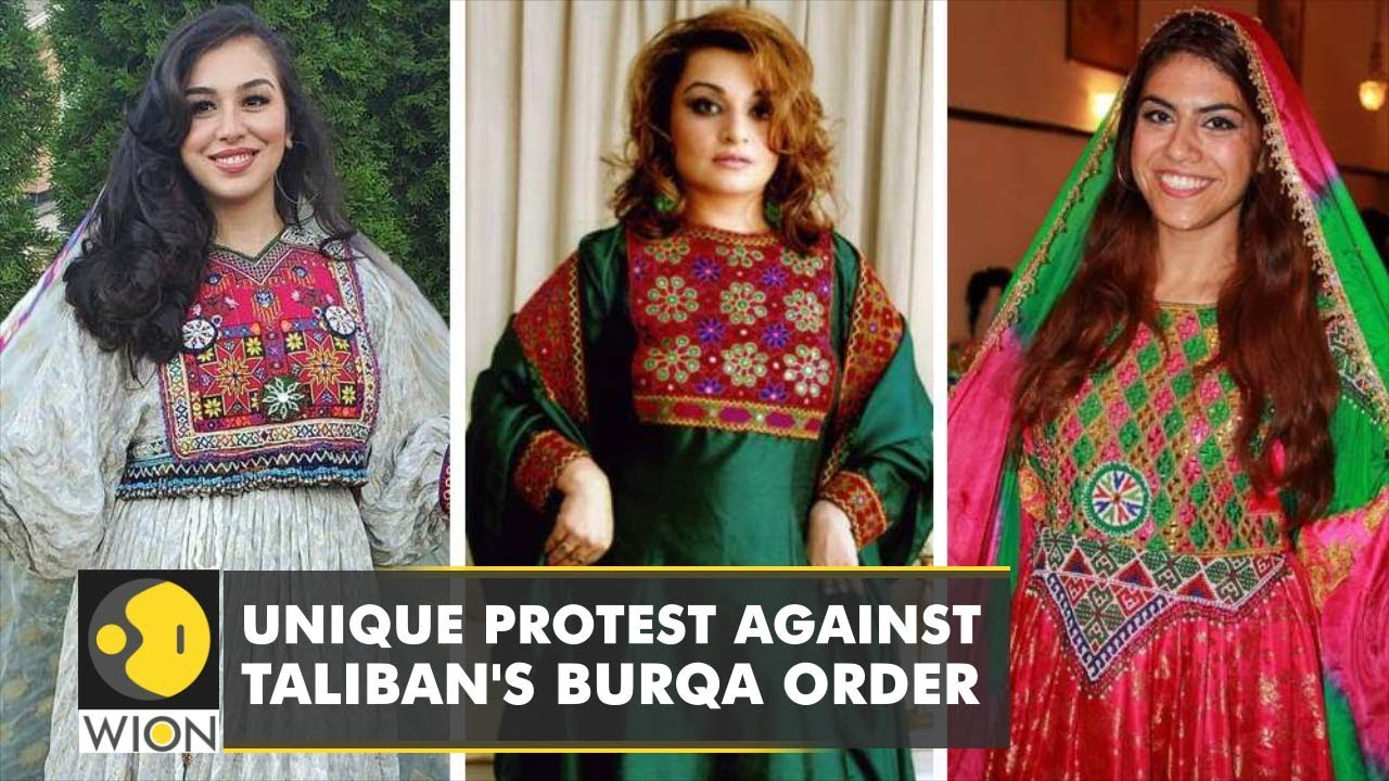 Afghan women post photos in traditional attire to protest Taliban's ...
