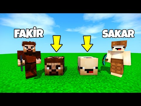 SAKAR VS FAKİR ŞANS BLOKLARI !! 😱 - Minecraft