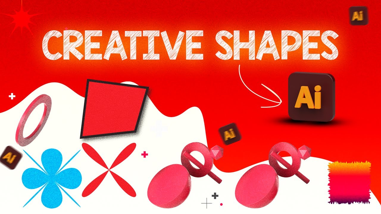 Creative Shapes Using Illustrator Tools Effect #illustrationtutorial # ...