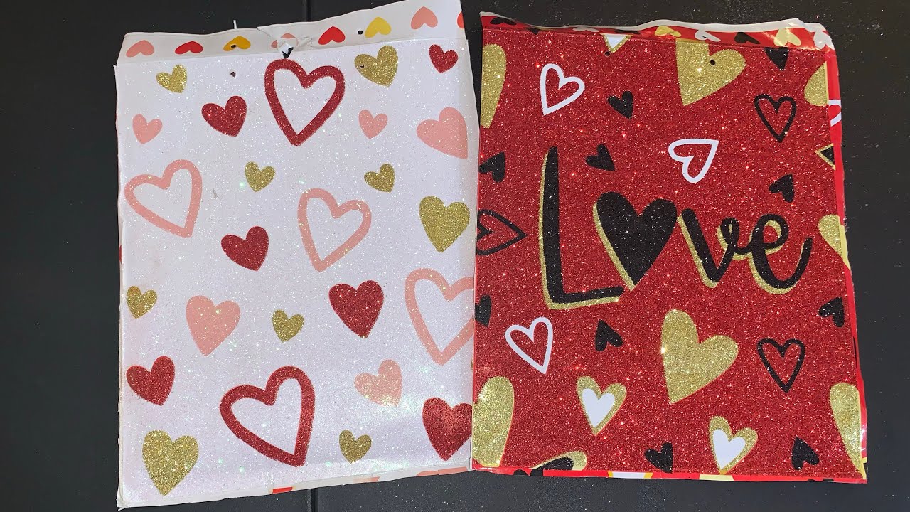 Poly mailer made out of gift bags - YouTube