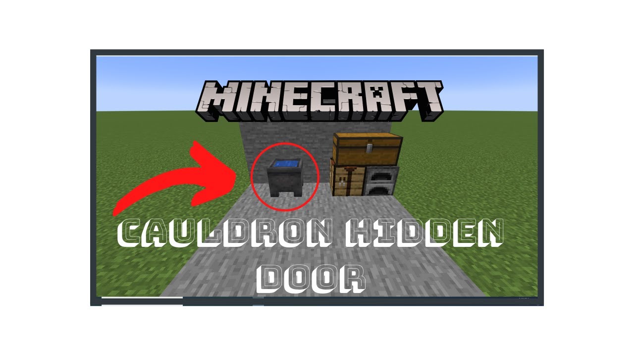 Hướng dẫn làm hầm bí mật bằng vạc nước trong minecraft (CAULDRON HIDDEN ...