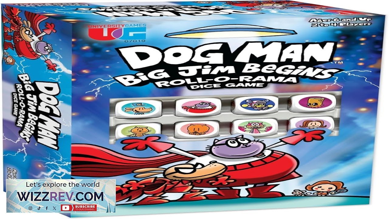 University Games Dog Man: Big Jim Begins Dice Game Fast Paced Family ...