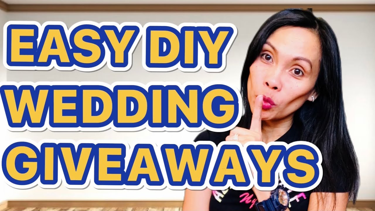 EASY AND CHEAP DIY WEDDING FAVORS |GIVEAWAYS - YouTube