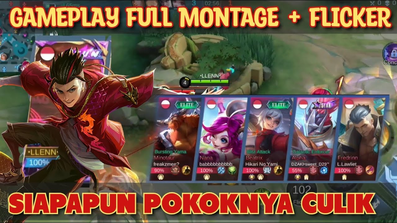 MOBILE LEGEND GAMEPLAY | MLBB ROAM | CHOU ROAM | GAMEPLAY FULL MONTAGE ...