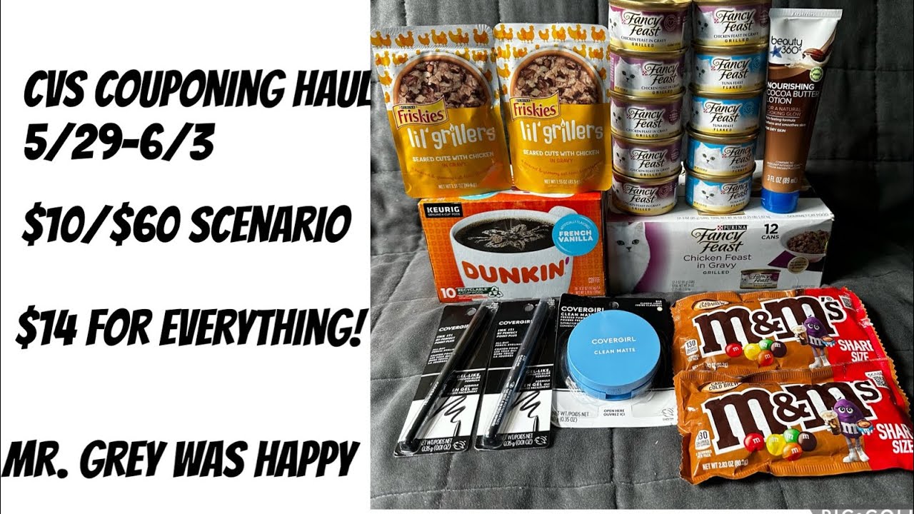 CVS couponing haul || 72 cents each || awesome Pet Deal + $10/$60 ...