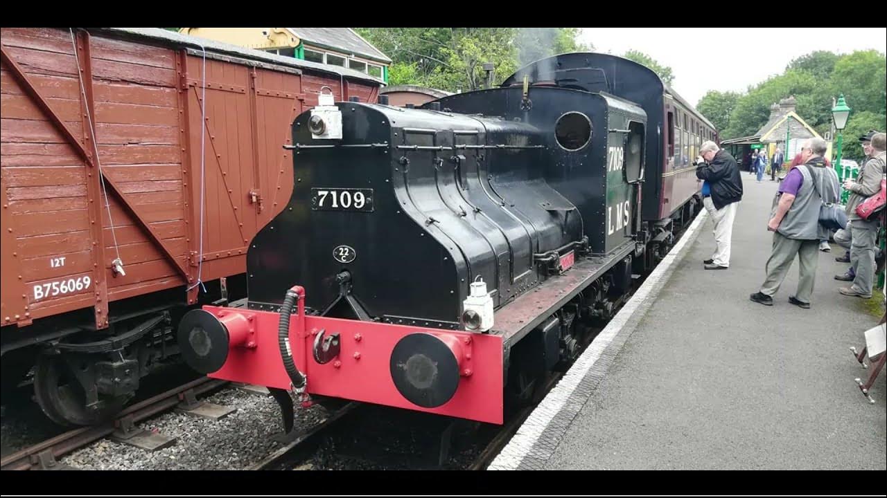 Sentinel Steam Locomotive No. 7109 Charter at the Somerset & Dorset Railway. - YouTube