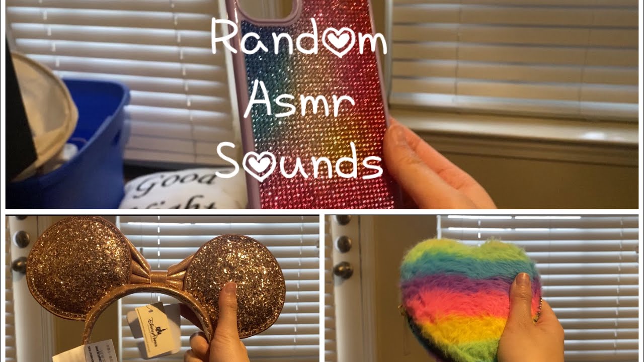 a mix of random asmr sounds | tapping, scratching, rummaging, & more ...