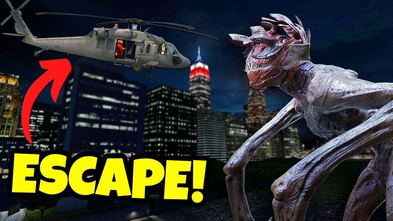 ESCAPING The Quiet Place Monster with a Helicopter in Gmod RP! (Garry's ...