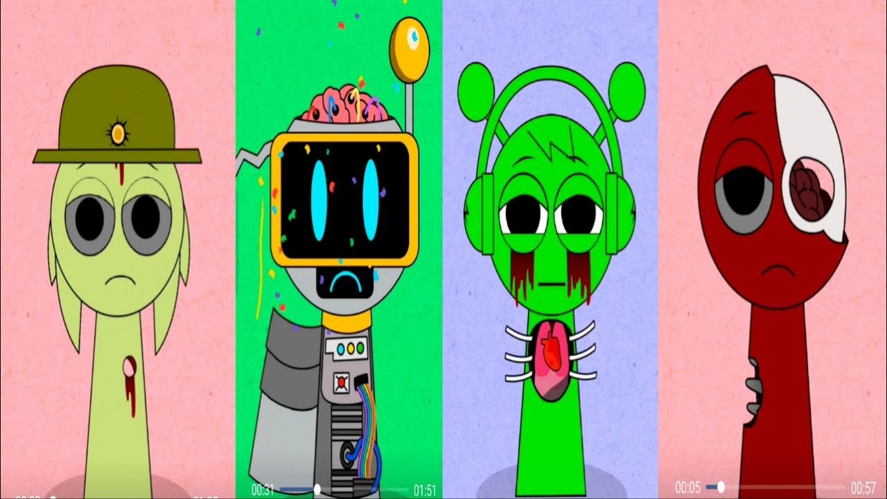 Incredibox Sprunki FreakySong Cunki Vs Tunner Vs Tun Bot Vs Oren - YouTube