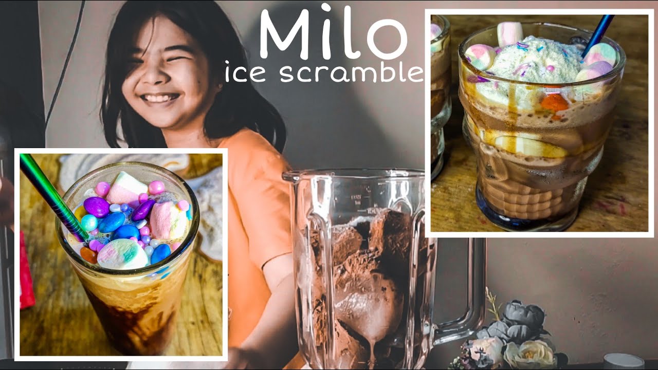 Teaching this Kiddo How to Make MILO ICE SCRAMBLE - YouTube