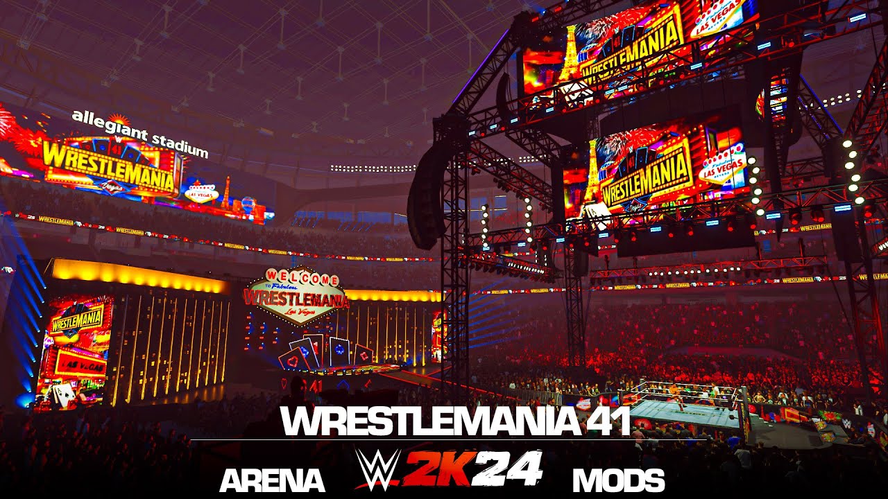 WWE 2K24: WrestleMania 41 Pc Modded Arena! - YouTube