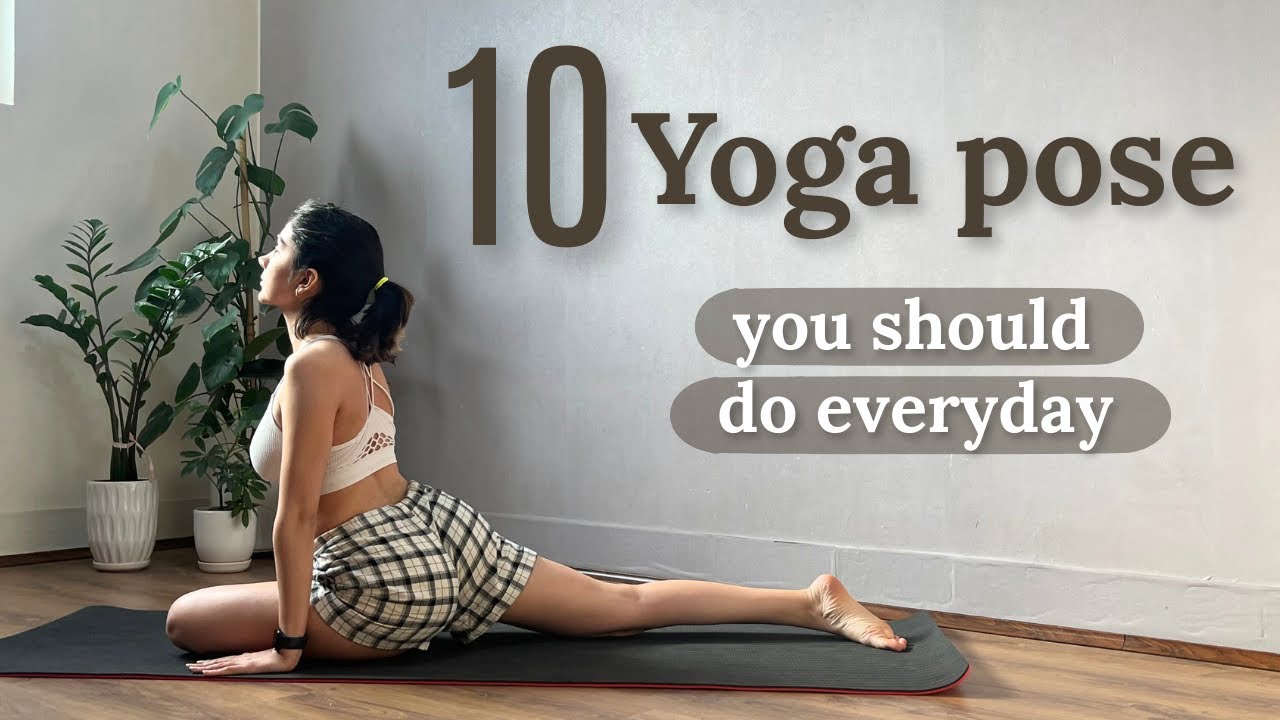 From Beginner to Expert: 10 Yoga Poses for Every Day (No Talking) - YouTube